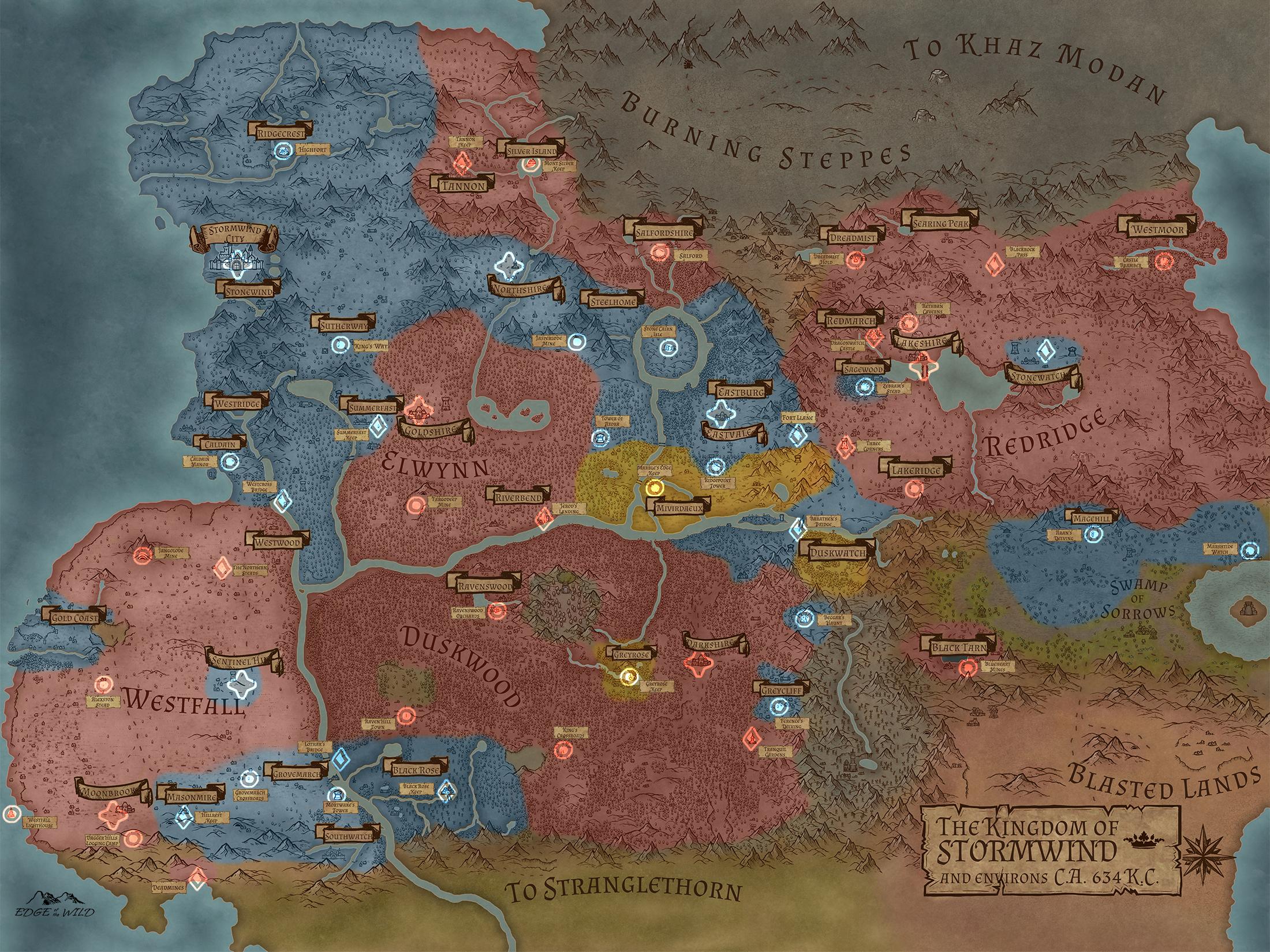 The Kingdom of Stormwind (WoW RP Map) | Scrolller