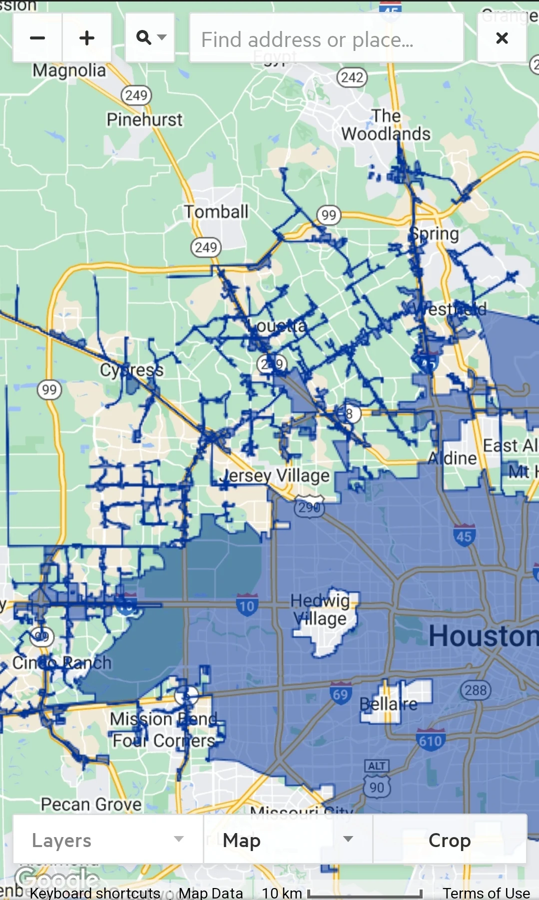 Why does the City of Houston have inconsistent borders on the NW side? | Scrolller