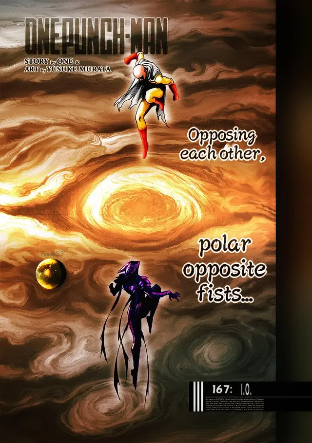 OnePunchMan chapter 167 cover coloured by me. | Scrolller