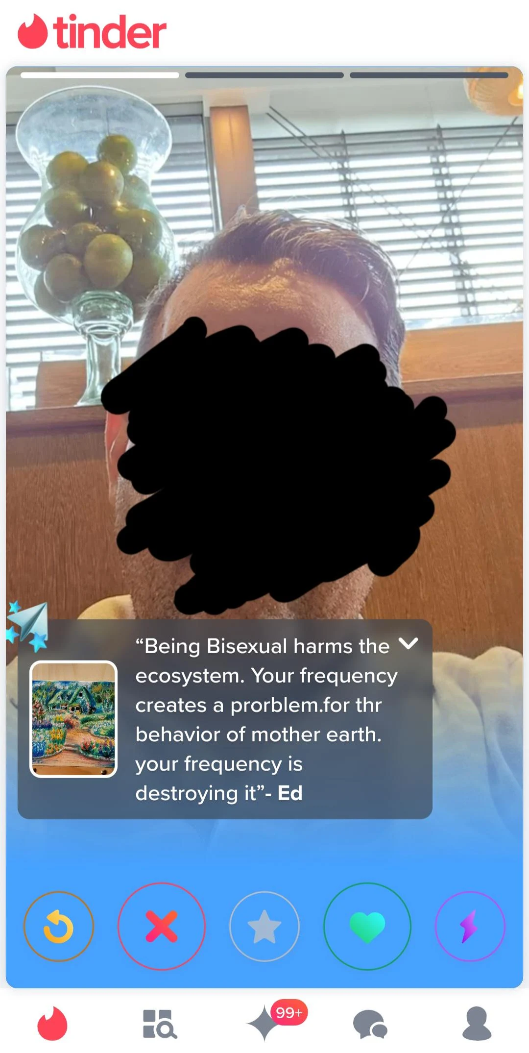 Man paid money to tell me that my sexuality is destroying earth | Scrolller