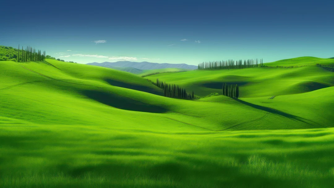 Green Meadows Scenery AI Generated [1920x1080] | Scrolller