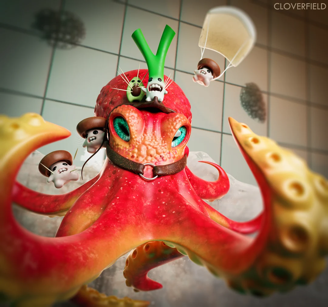 Kitchen Runaway, Me, 3D digital, 2023 | Scrolller