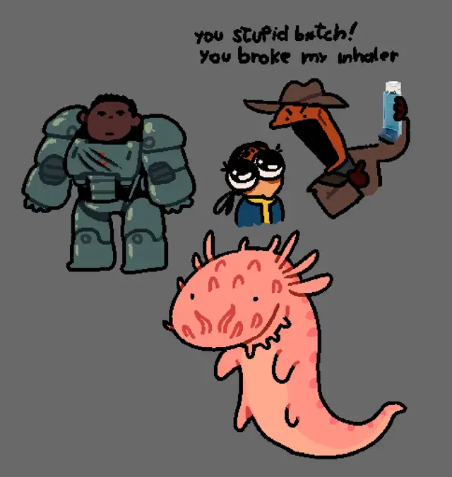 Fallout series doodles. | Scrolller