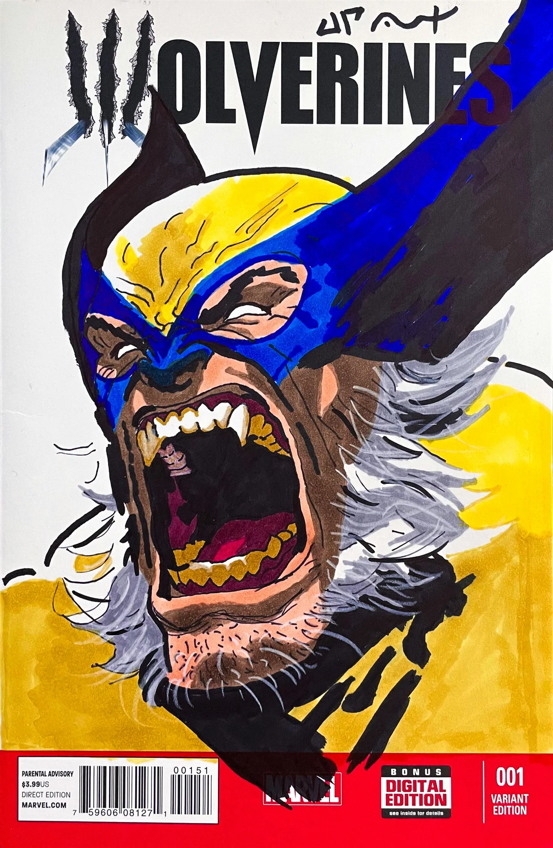 Even older man Logan, sketch cover by me. | Scrolller