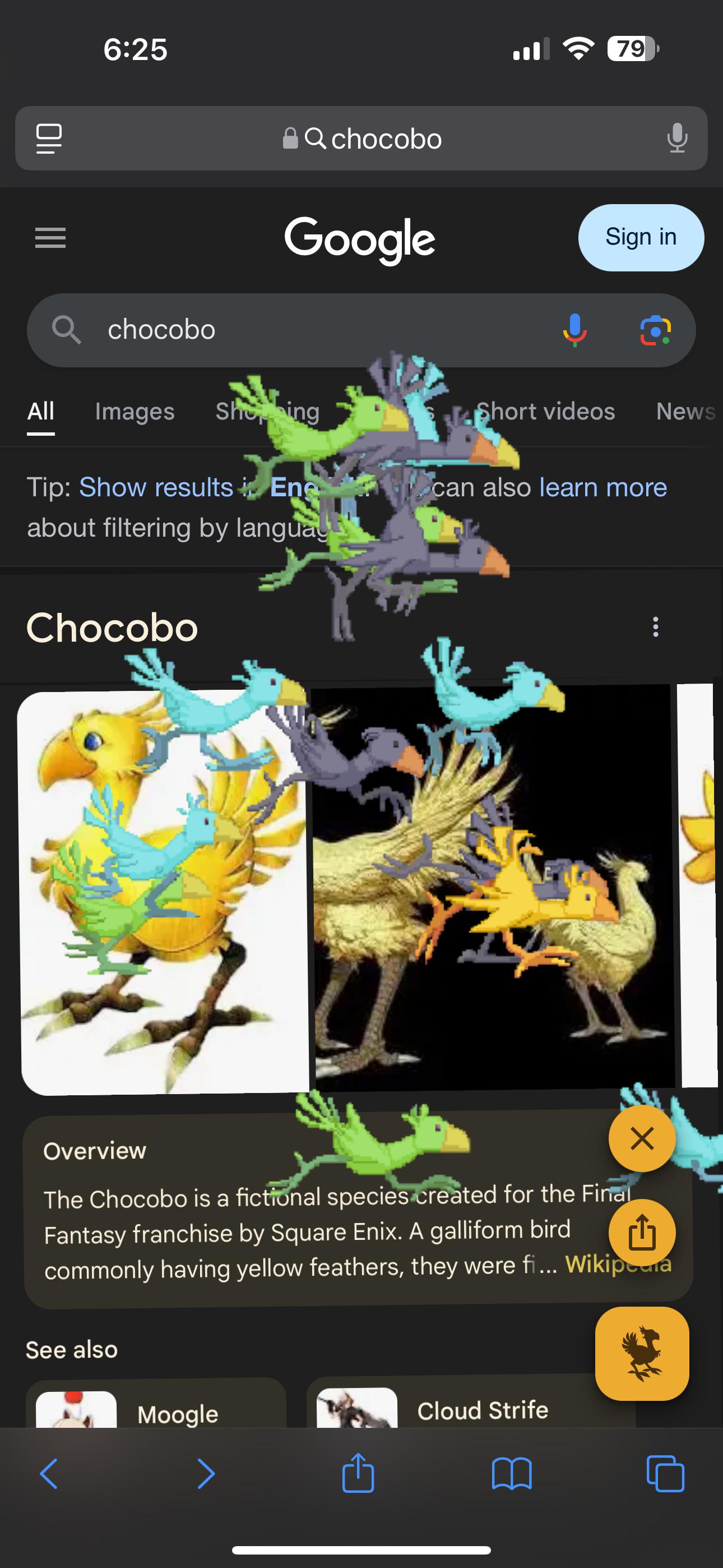 TIL that Google has Chocobo button | Scrolller