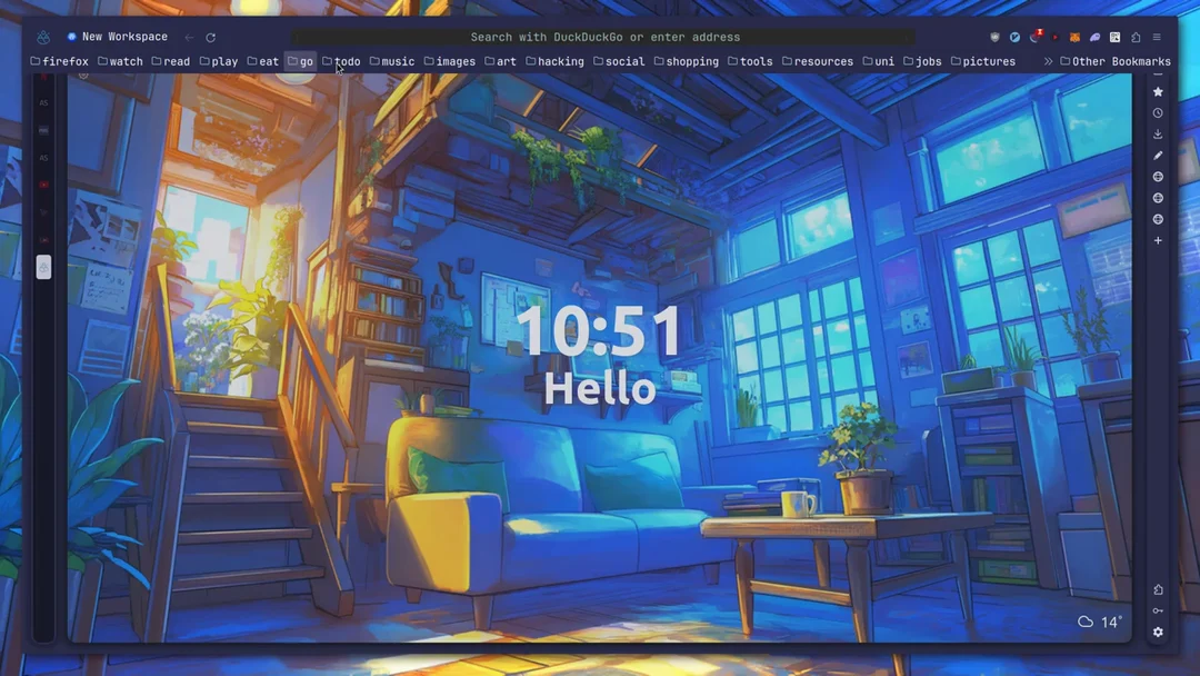 [BSPWM] Floorp dark/light theme | Scrolller