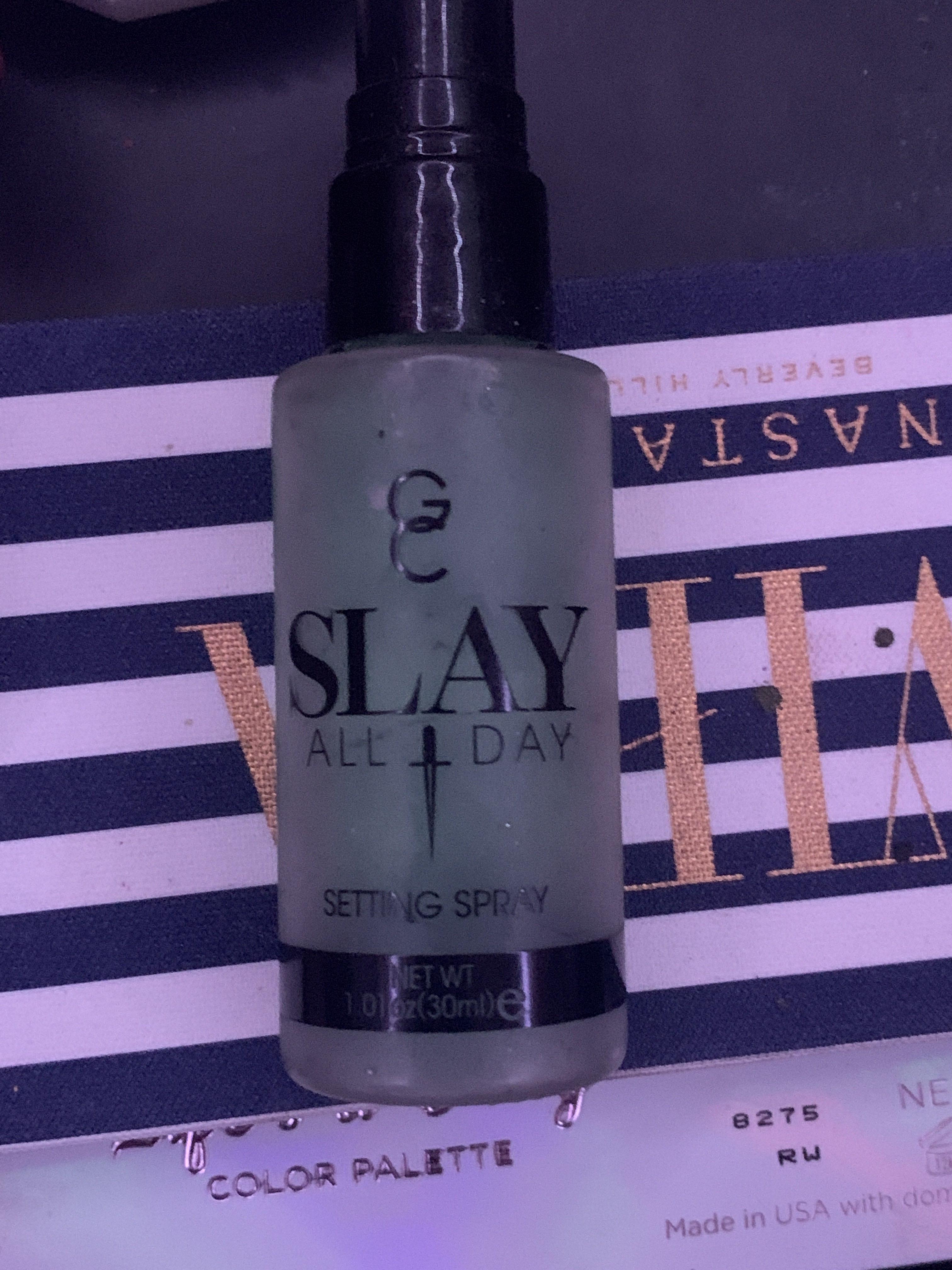 I didnt realize the spray said "slay all day" 💀 | Scrolller