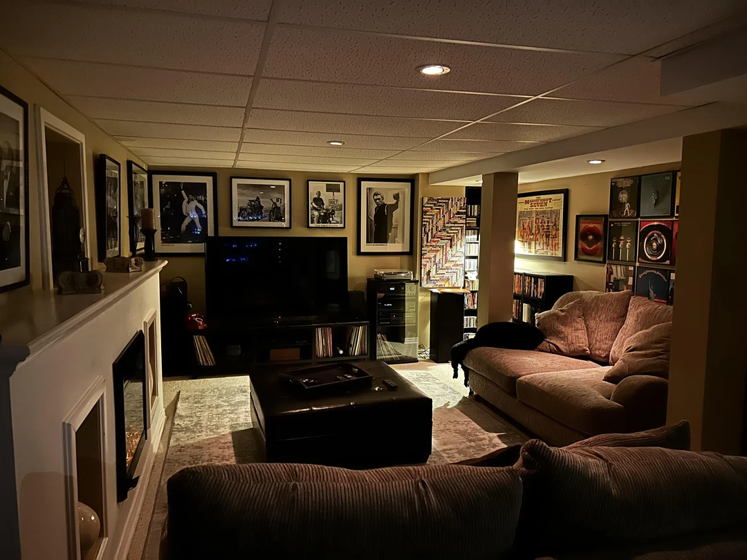 A look at my parents comfy basement setup. Love coming down here. | Scrolller