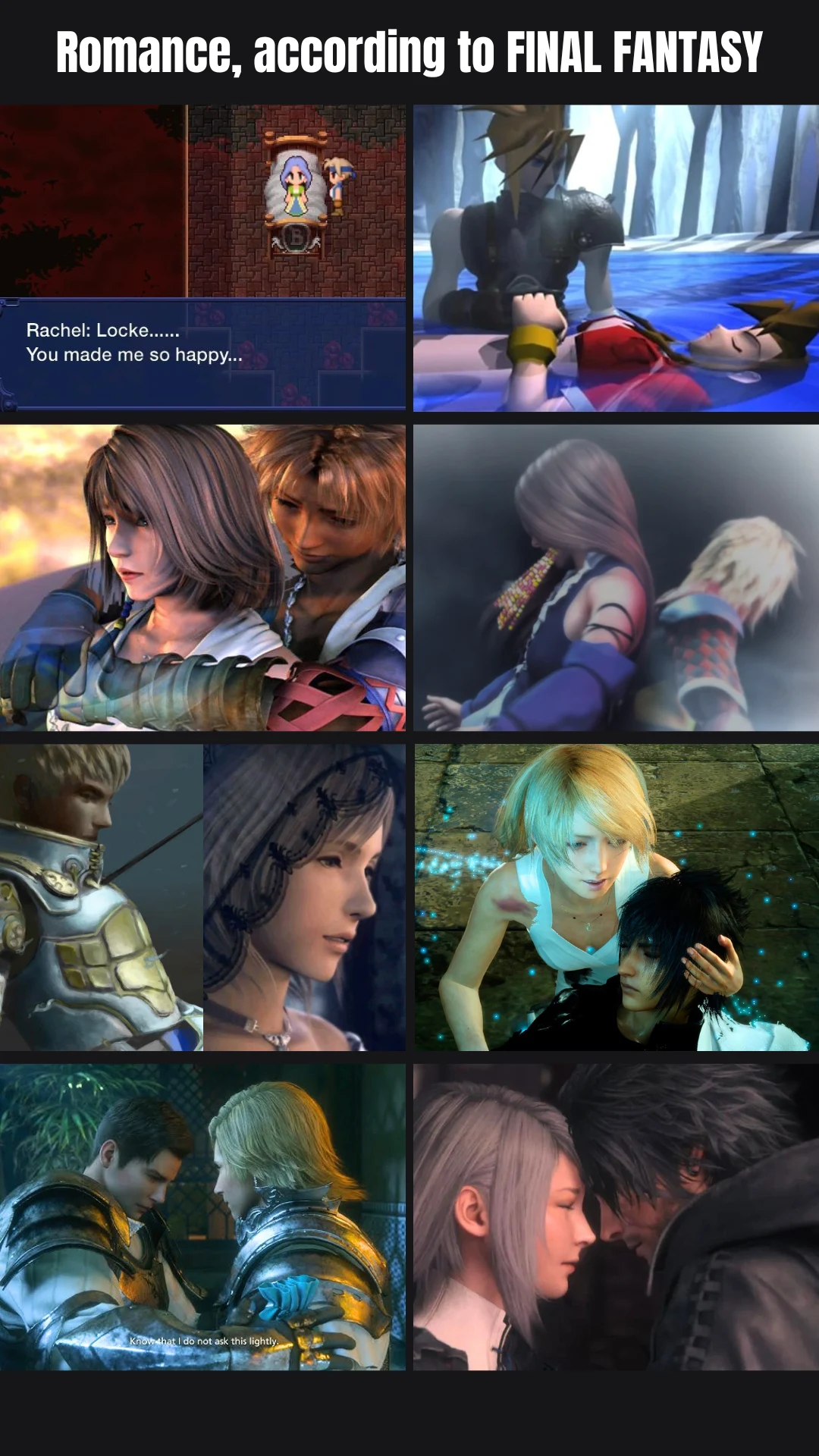 Romance, according to FINAL FANTASY (SPOILERS) | Scrolller