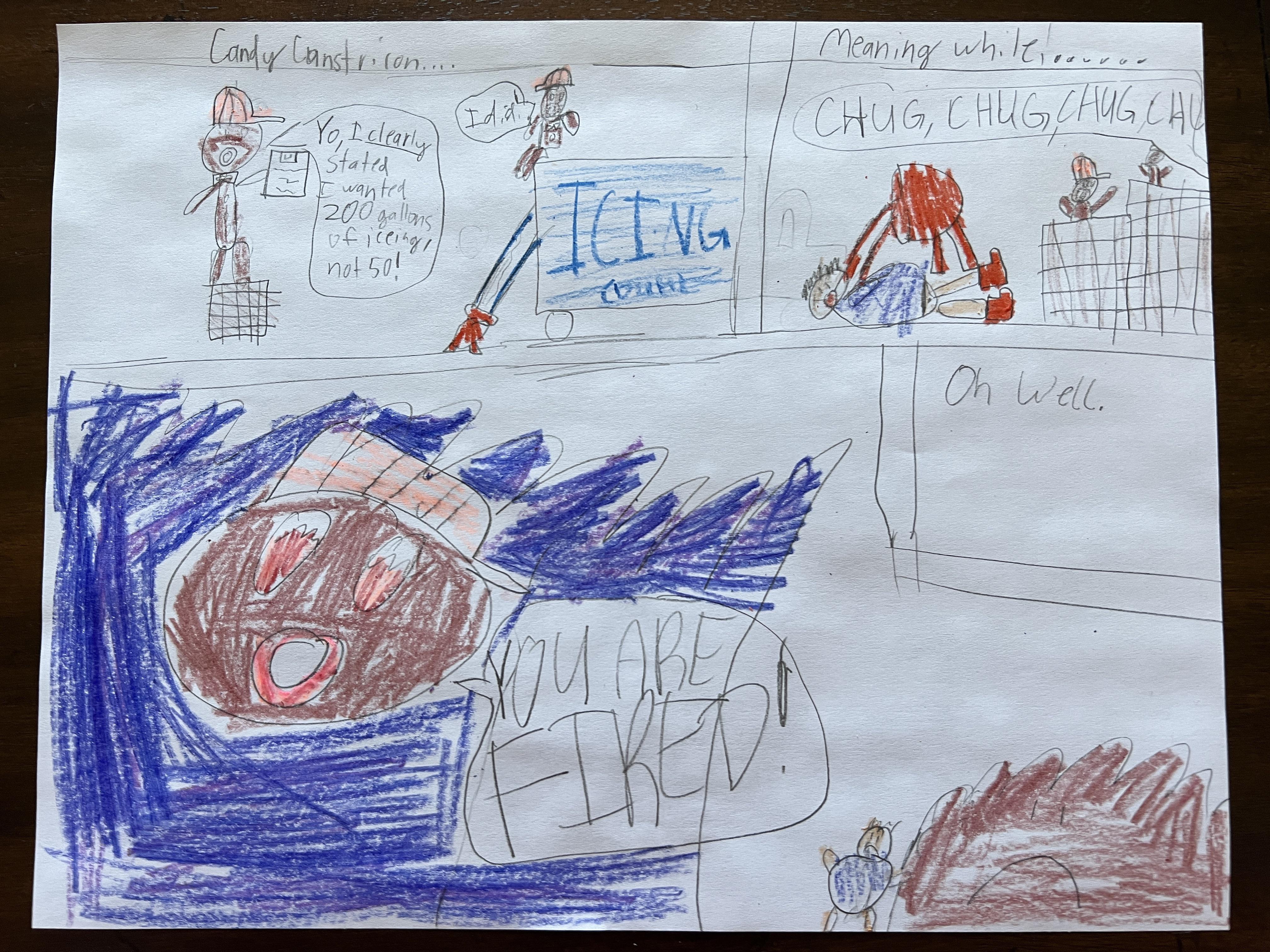 My daughter made a funny comic. | Scrolller