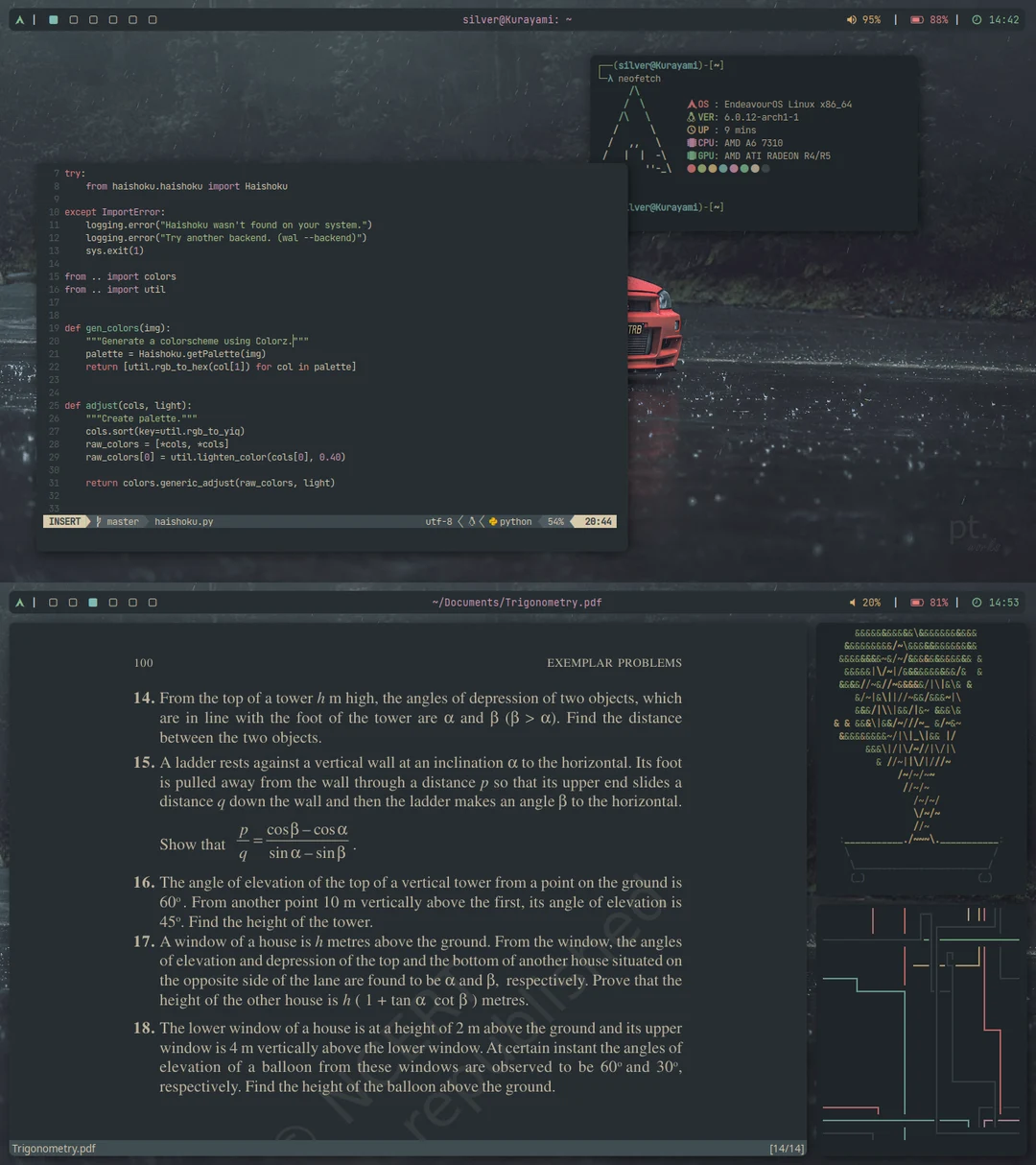 [bspwm] Everforest | Scrolller