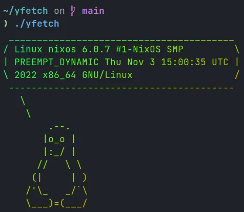 yfetch - a minimal command-line tool for fetching and displaying system information | Scrolller