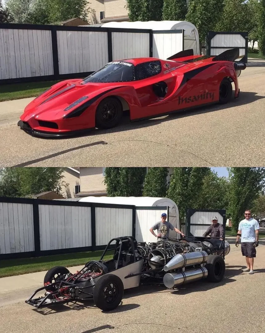 Meet "Insanity" , a homemade JetCar that took 17 years to build [860 x 1080] | Scrolller
