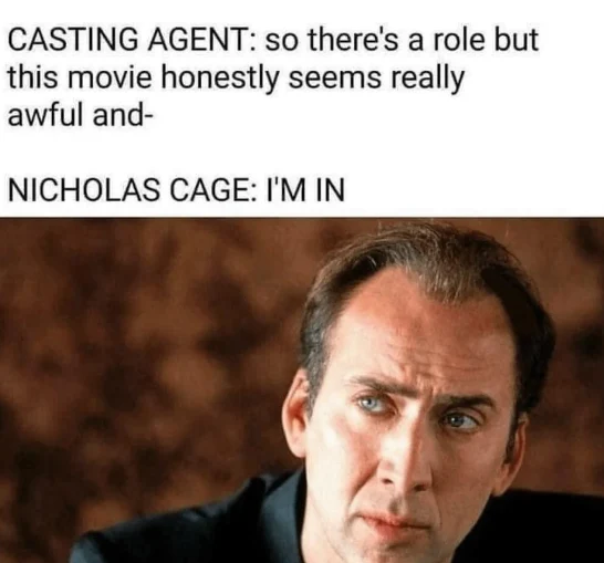 typical nicolas cage | Scrolller