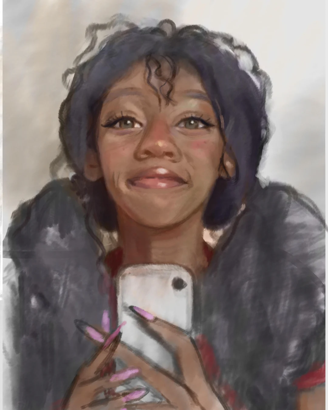 Girl portrait, me, digital, 2023 | Scrolller