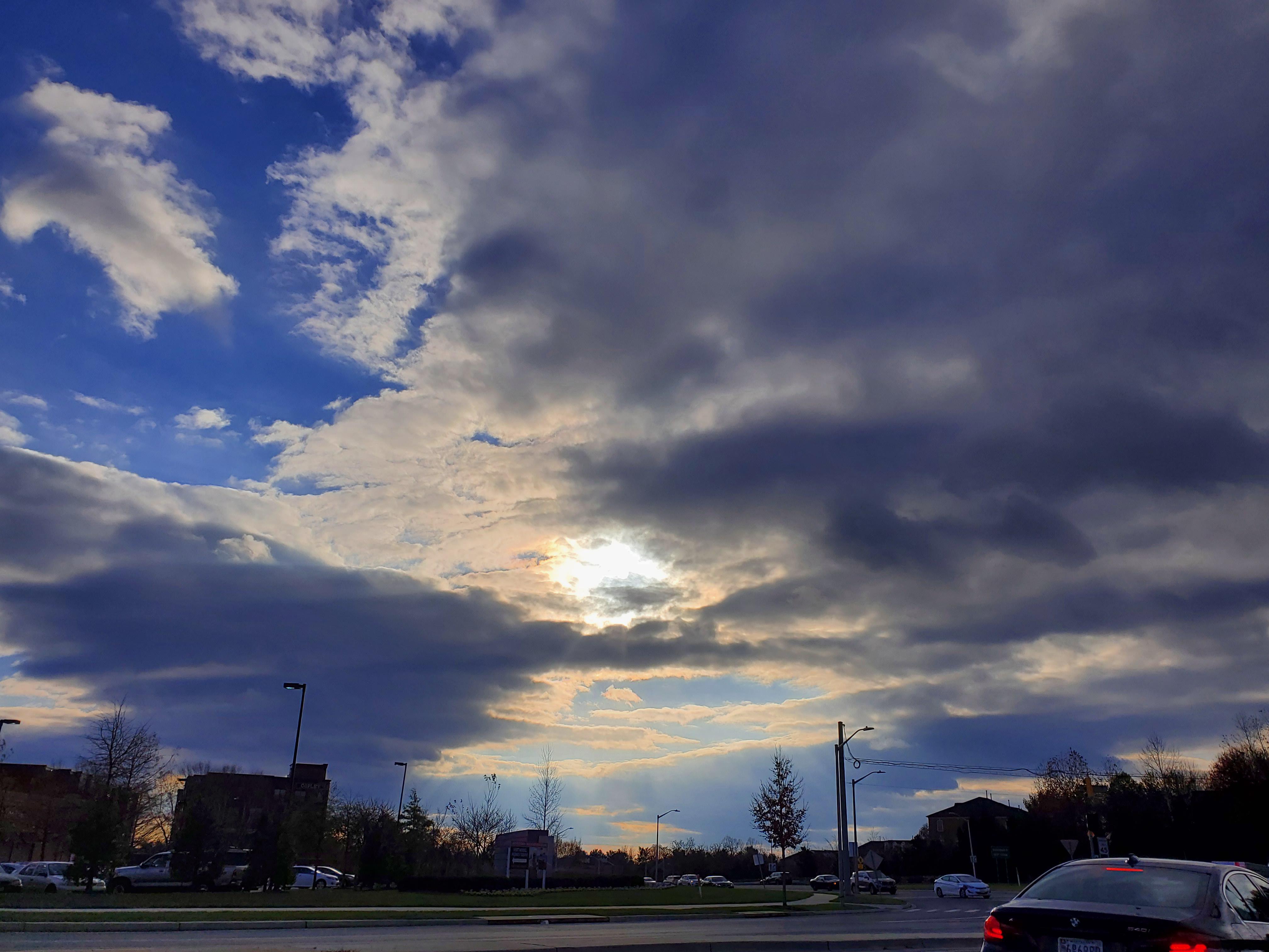 It almost looks like a cloud UFO is beaming something up. | Scrolller