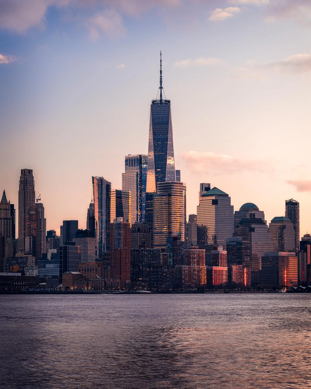 Lower Manhattan and One WTC at Sunset [OC] | Scrolller