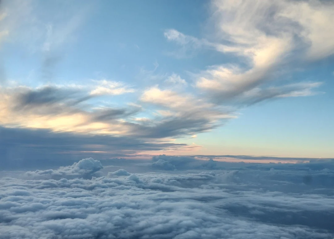 It was a grey and wet day in the UK yesterday, but stunning above the clouds. | Scrolller