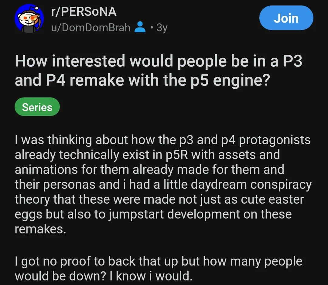 I called the p3 remake 3 years ago | Scrolller