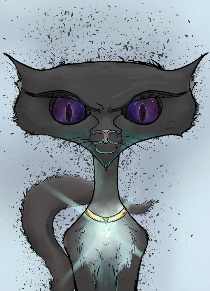 Galactic cat, me, digital art, 2023 | Scrolller