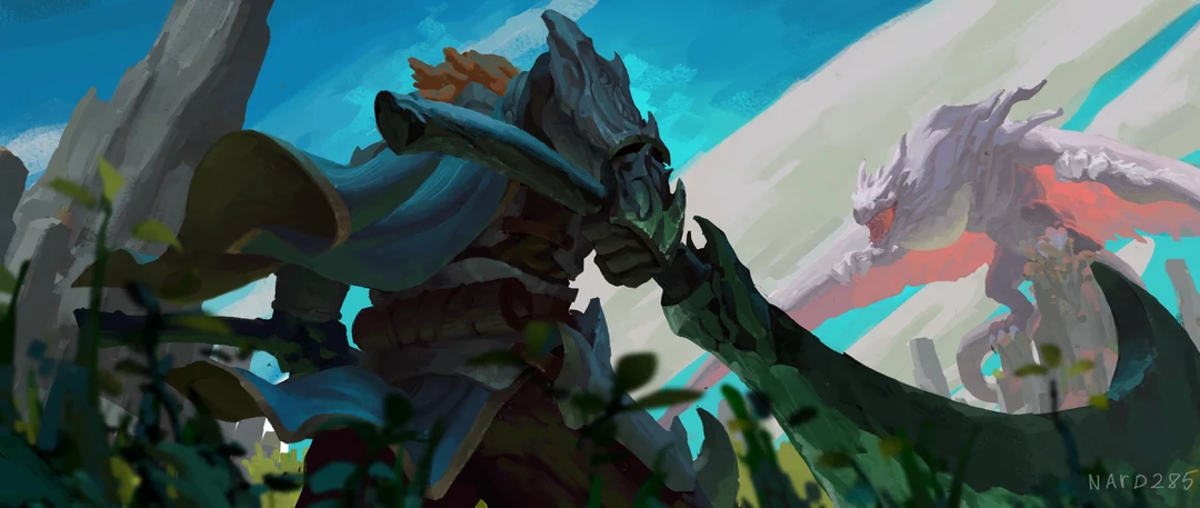 Dragon Hunt, art by me/Nard285 | Scrolller