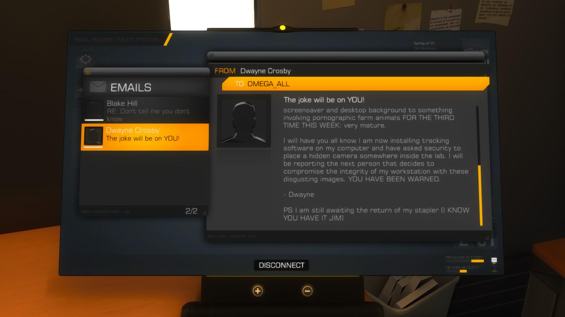 Is this The Office reference about Dwight and Jim prank? *From one of the employees computer at ...