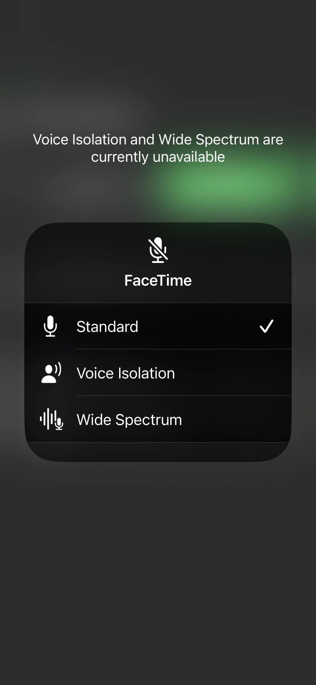 Voice isolation and wide spectrum currently unavailable what should I do new iPhone 13 | Scrolller