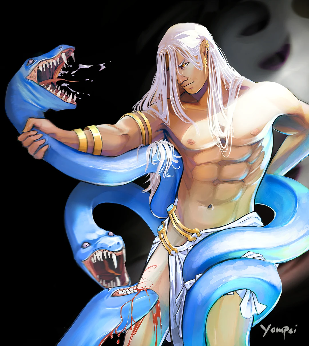 Rude snakes, yompsi [me], digital, 2023. | Scrolller