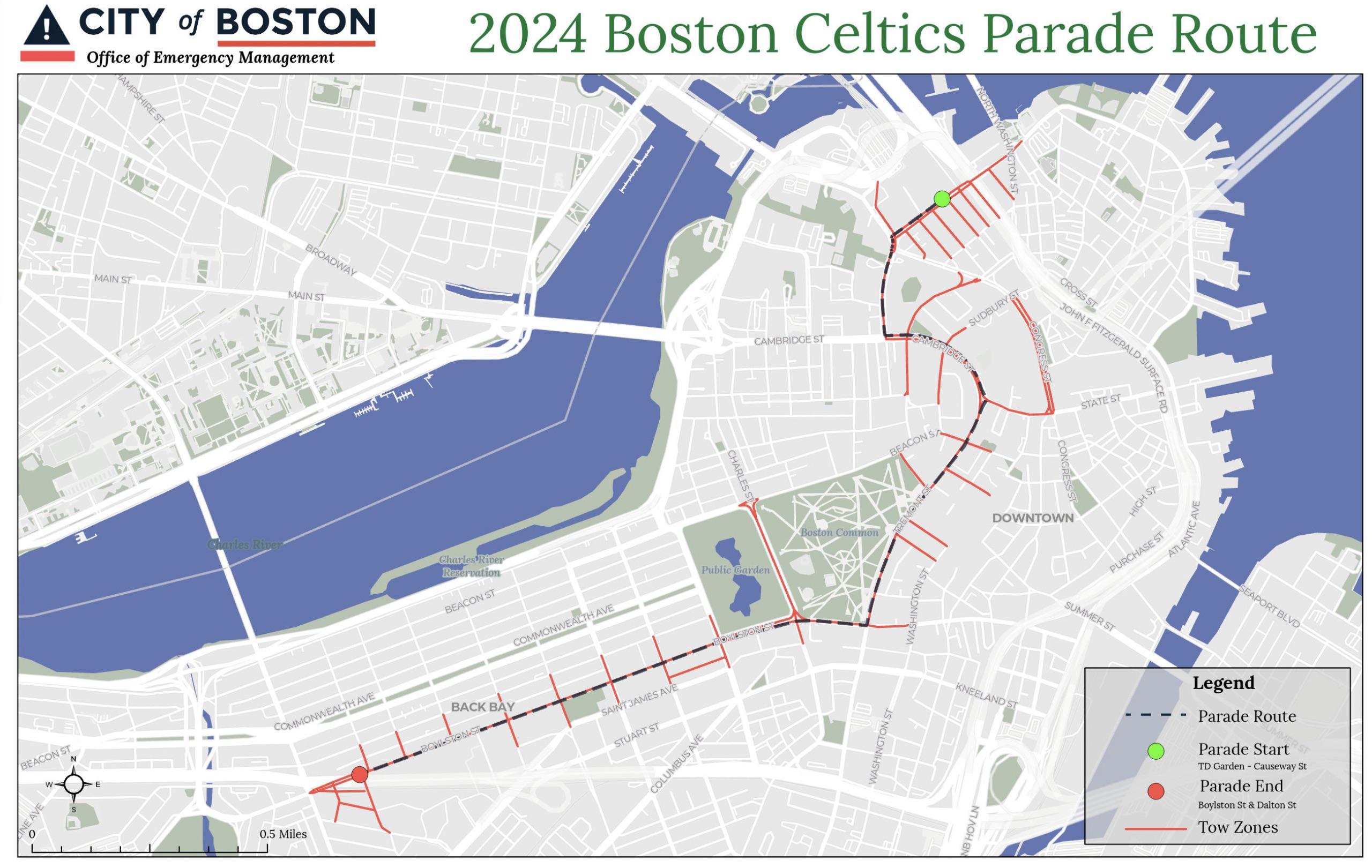 Celtics Parade Route Map | Scrolller