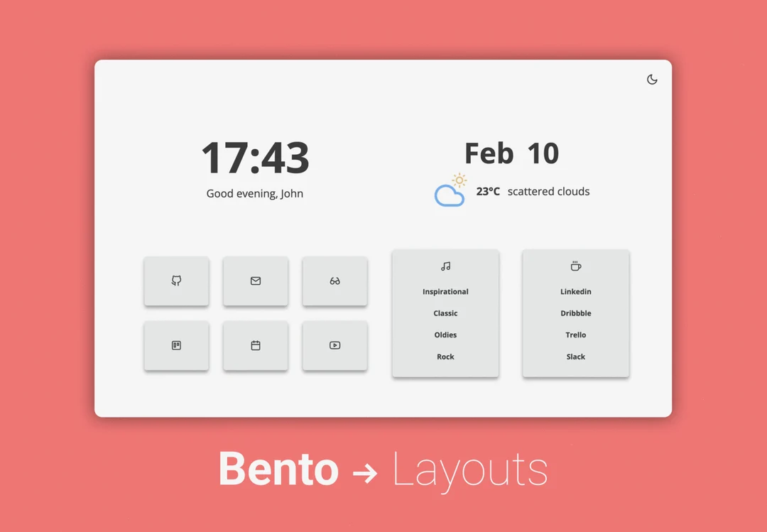 [OC] Bento: Minimalist, elegant and simple startpage. | Scrolller