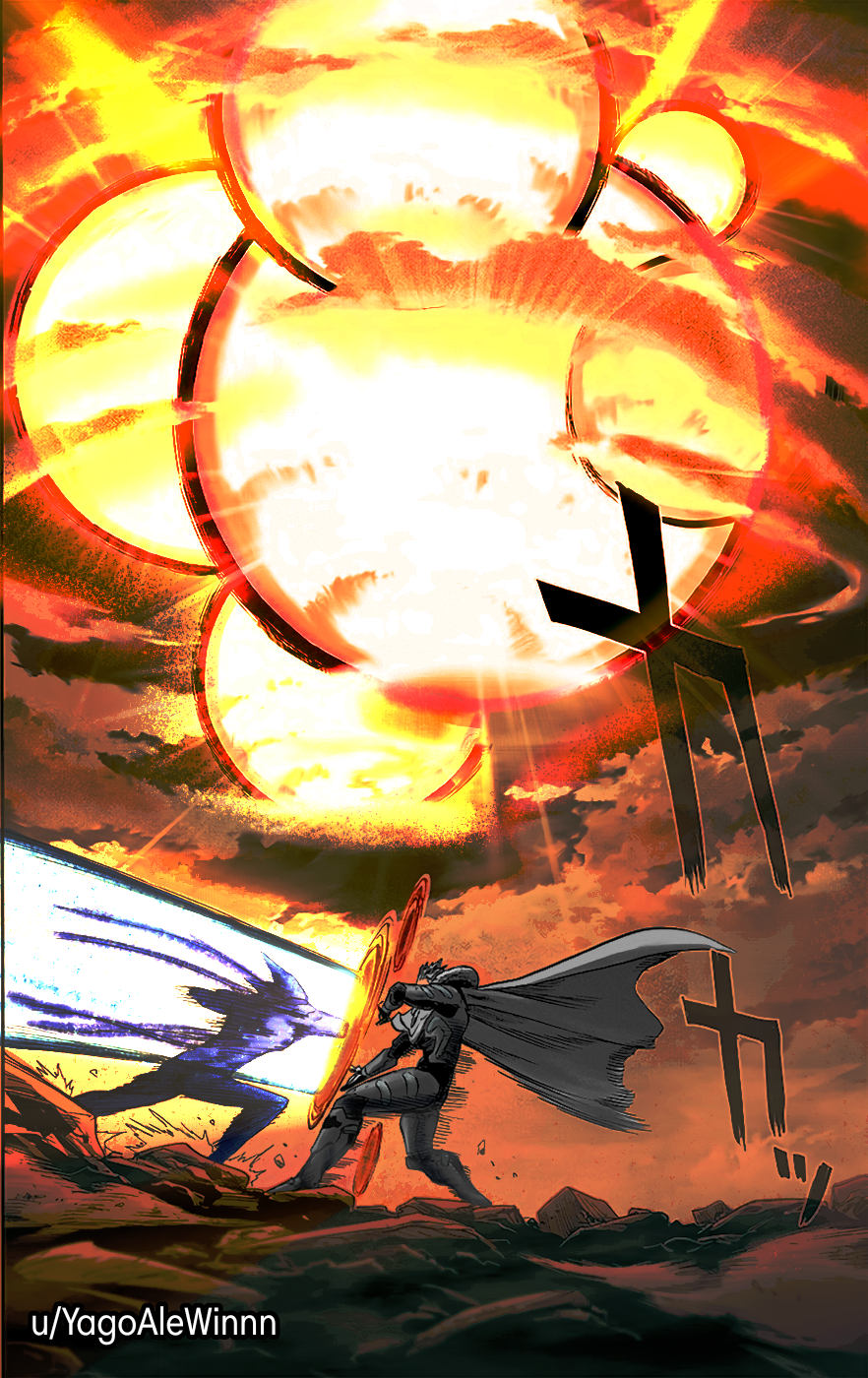 I colored this panel from Garou vs Blast! | Scrolller