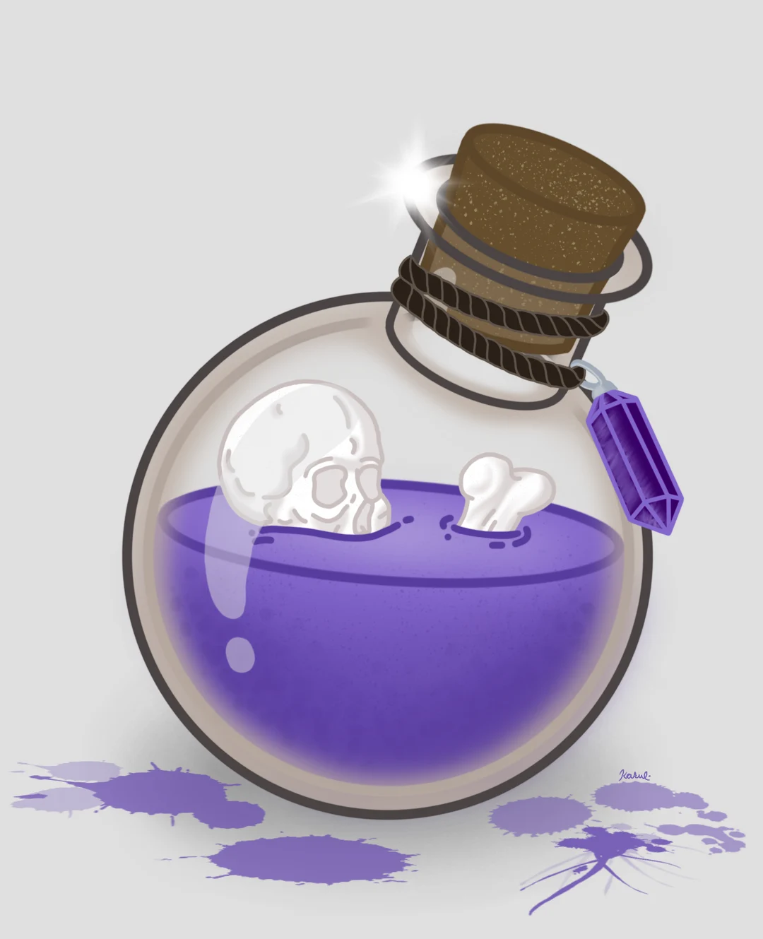 Purple potion, Me, Digital, 2023 | Scrolller