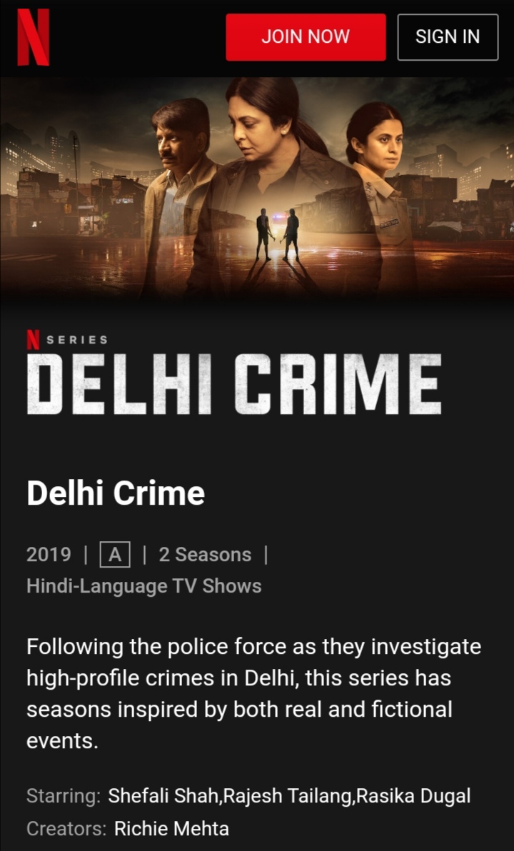 Delhi Crime season 2 streaming now on Netflix. | Scrolller