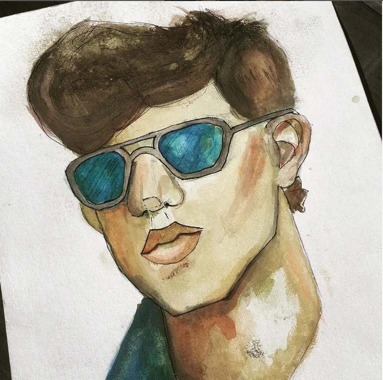 Fame, Mr Ferriswheel eater, Guoache, 2023 | Scrolller