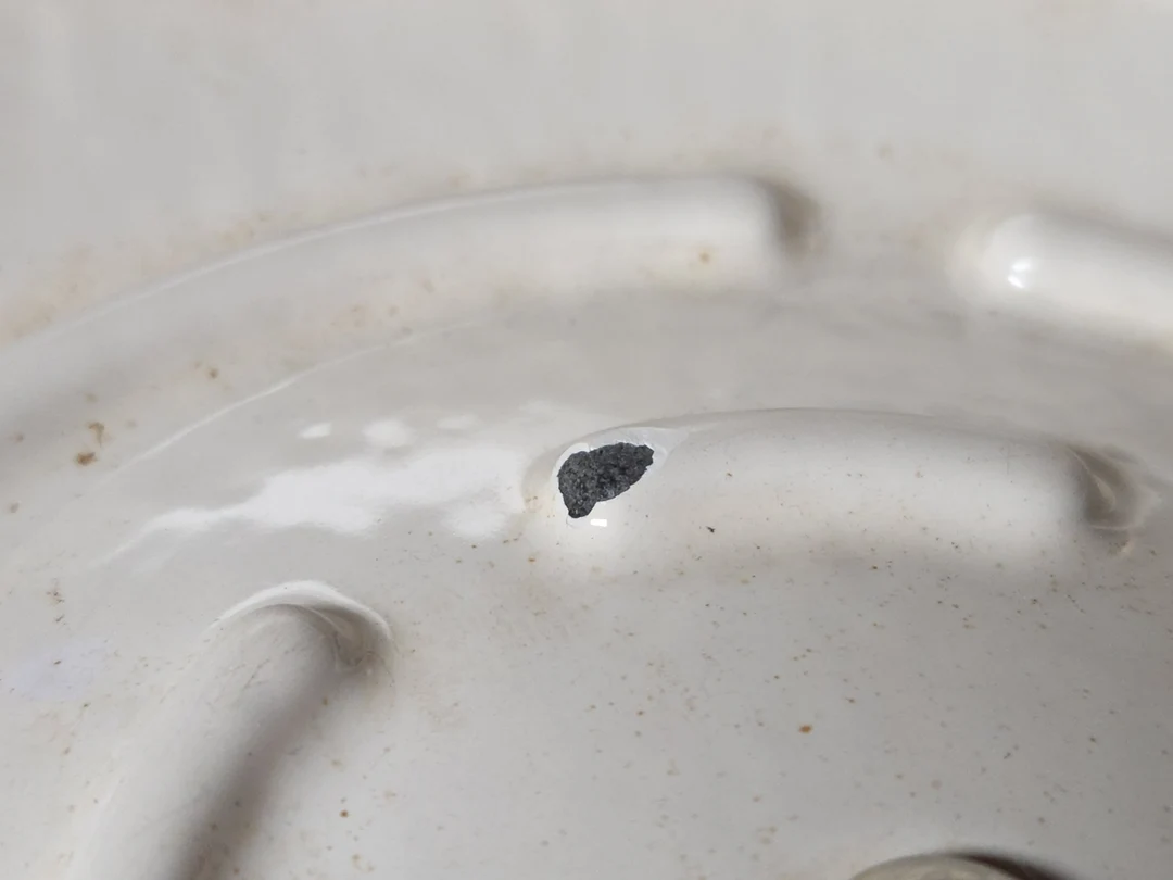 Dutch oven lid had a piece of enamel chip off on the underside. Anyway I can still use this or ...