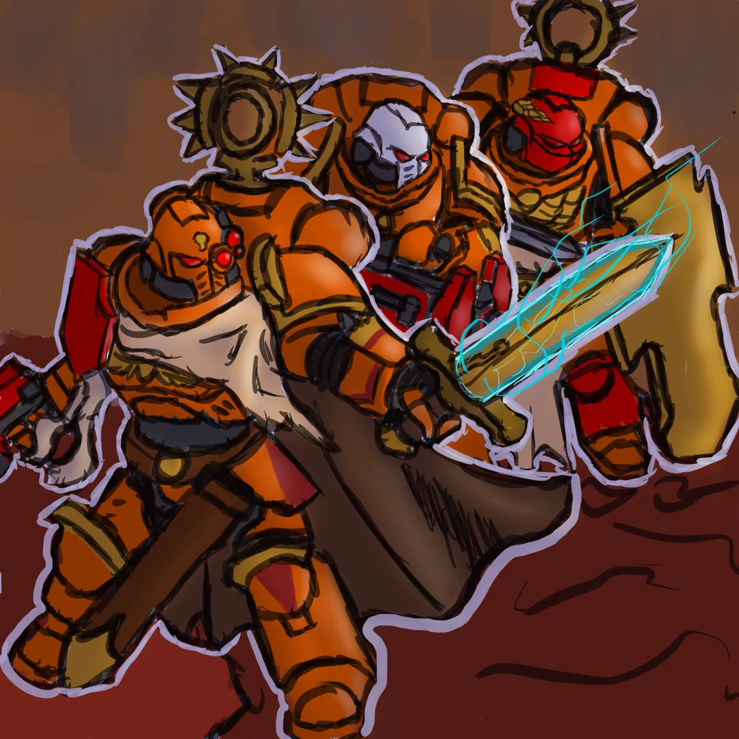 [OC] The Gladehounds (successor chapter of the imperial fists) | Scrolller