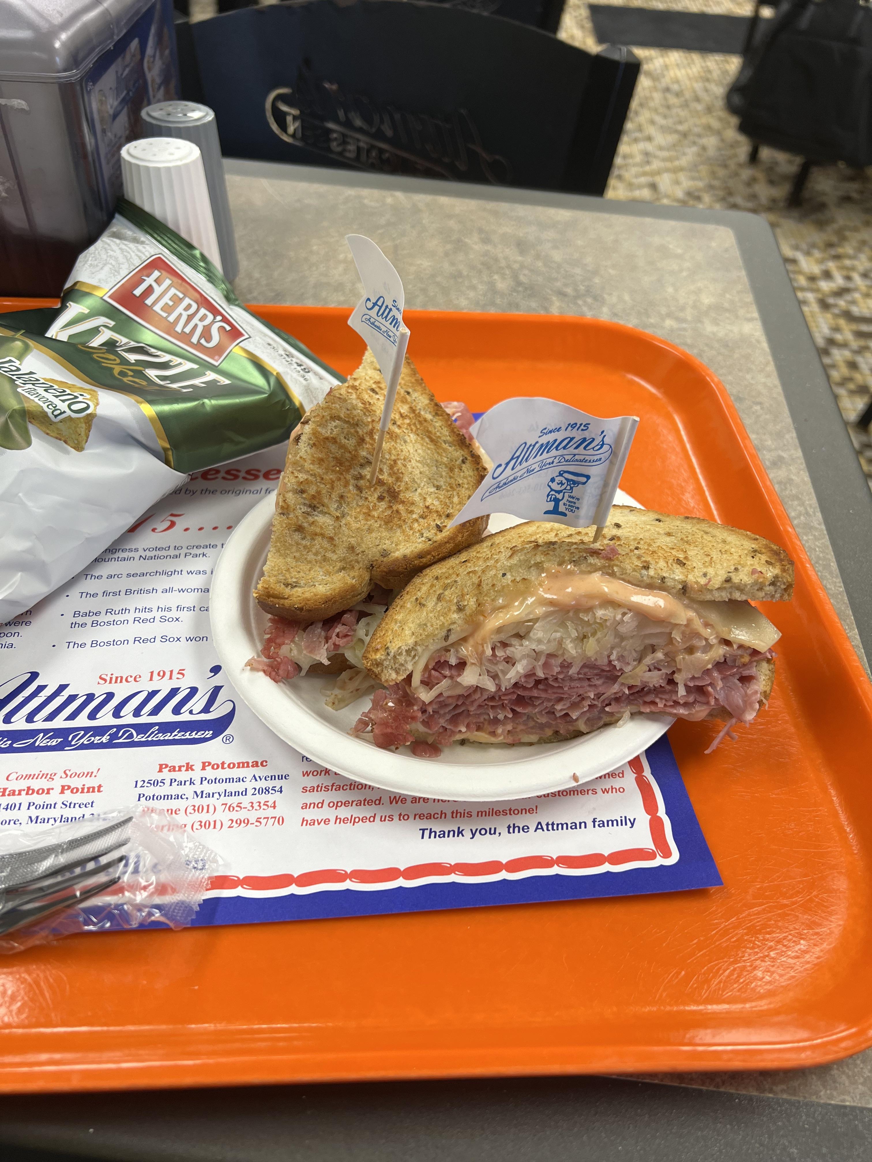 Reuben at Attman’s in Baltimore | Scrolller