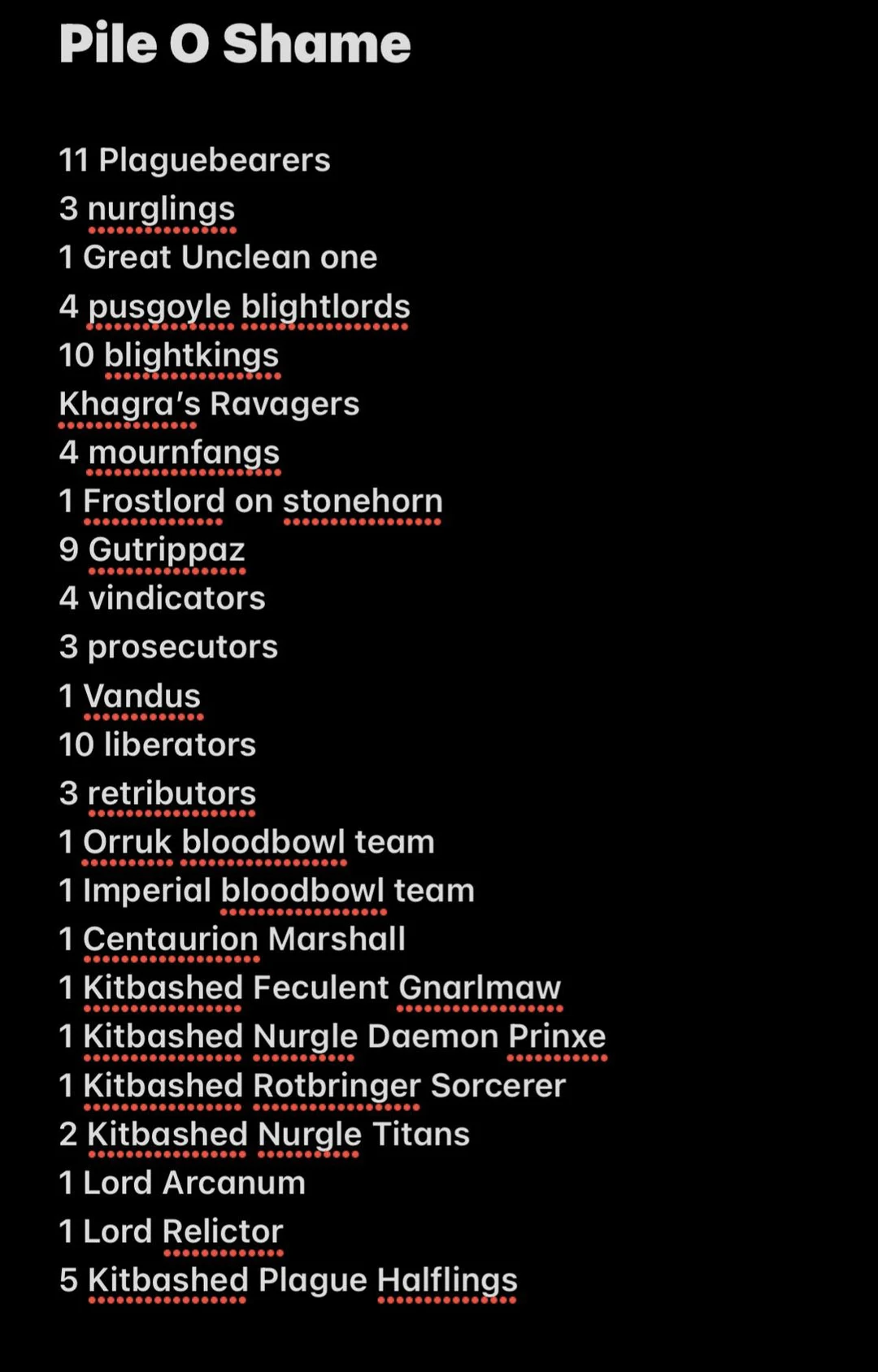 Saw someone share their Pile of Shame…. | Scrolller