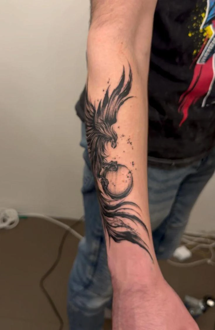 Does a tattoo with this style age badly? brush stroke | Scrolller