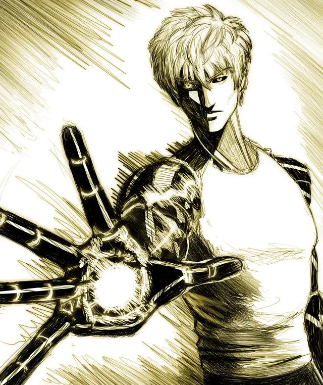Did a bit of Genos sketching | Scrolller