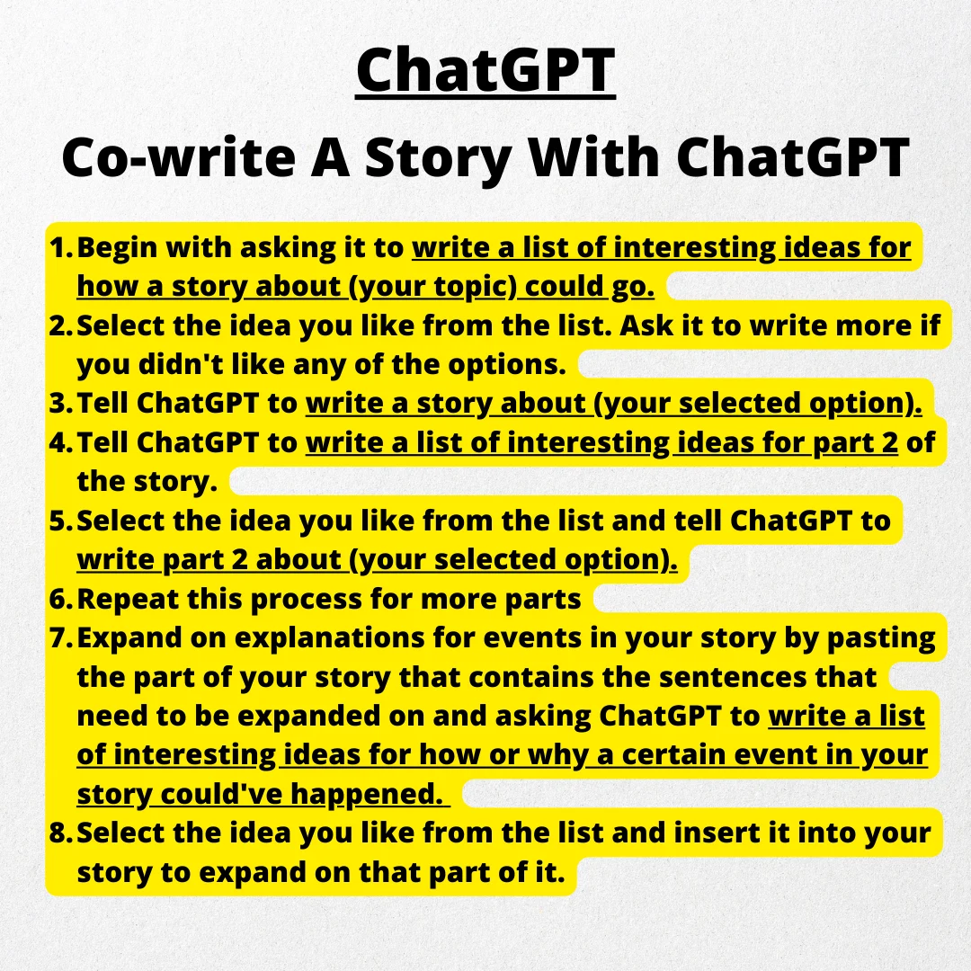 Check out this really cool and useful way to use ChatGPT to co-write a story | Scrolller