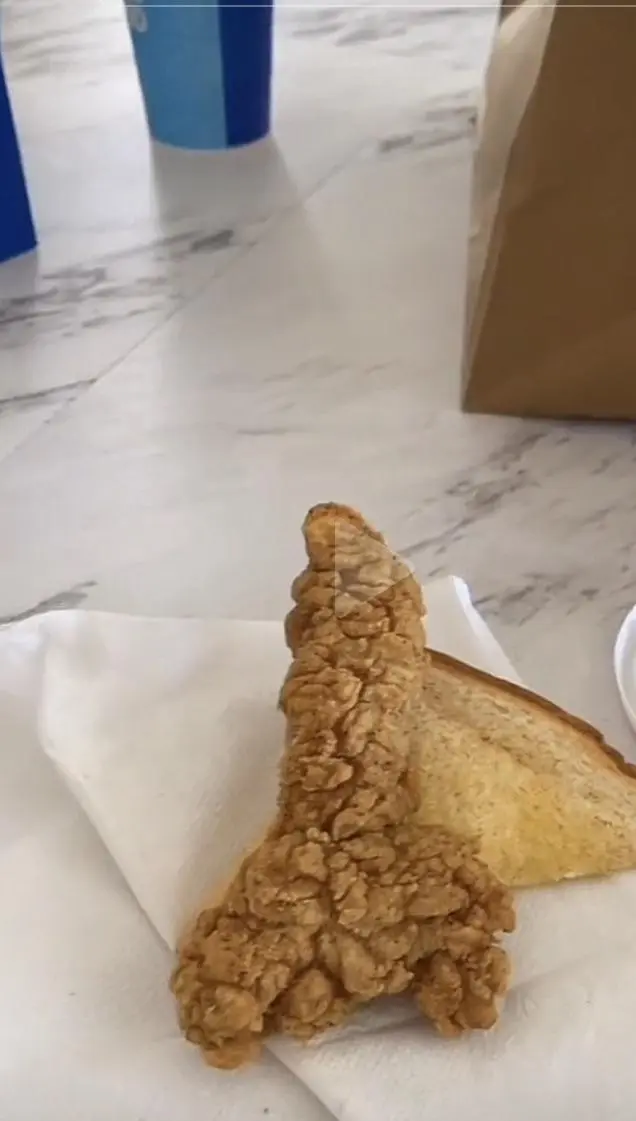 Chicken strip I got from Dairy Queen one time | Scrolller