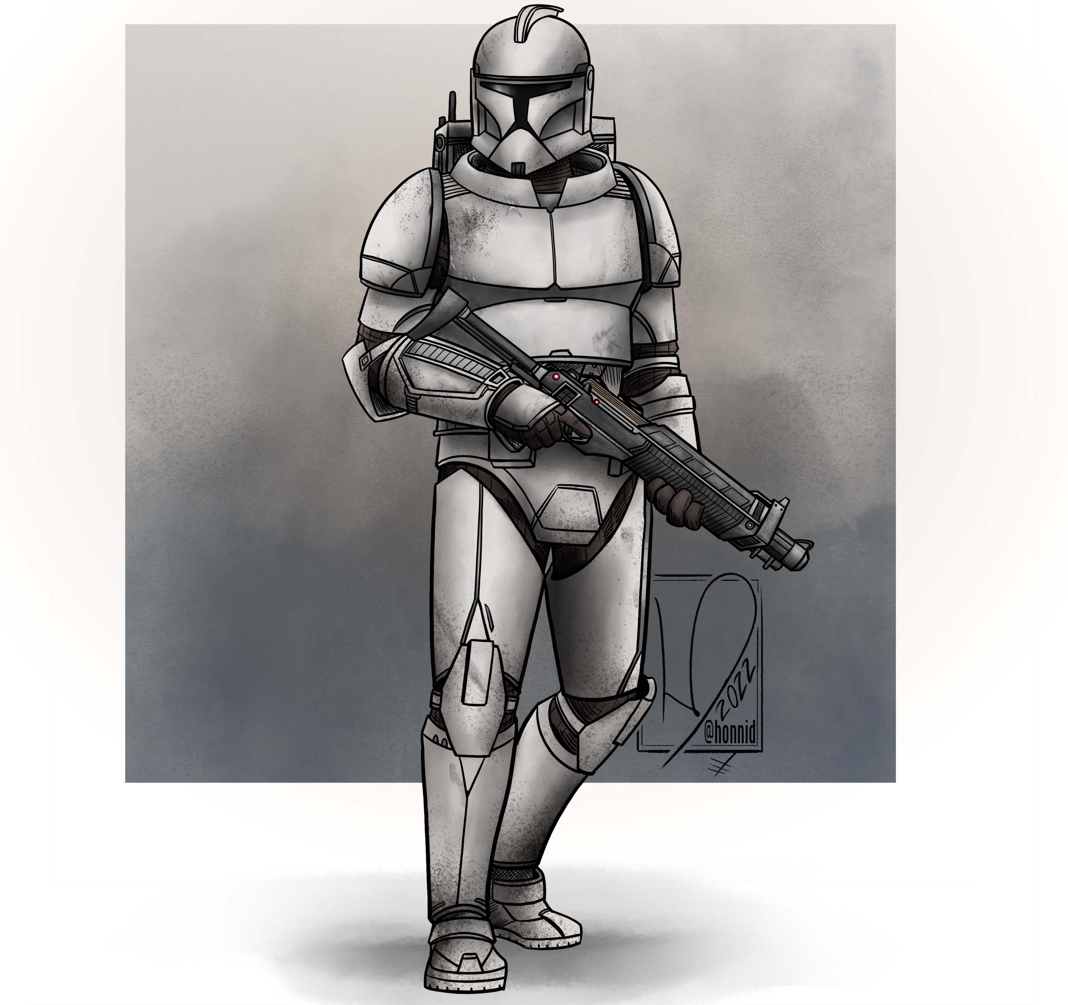 Clone Commando Knight Variant - Based on Republic Commando concept art ...