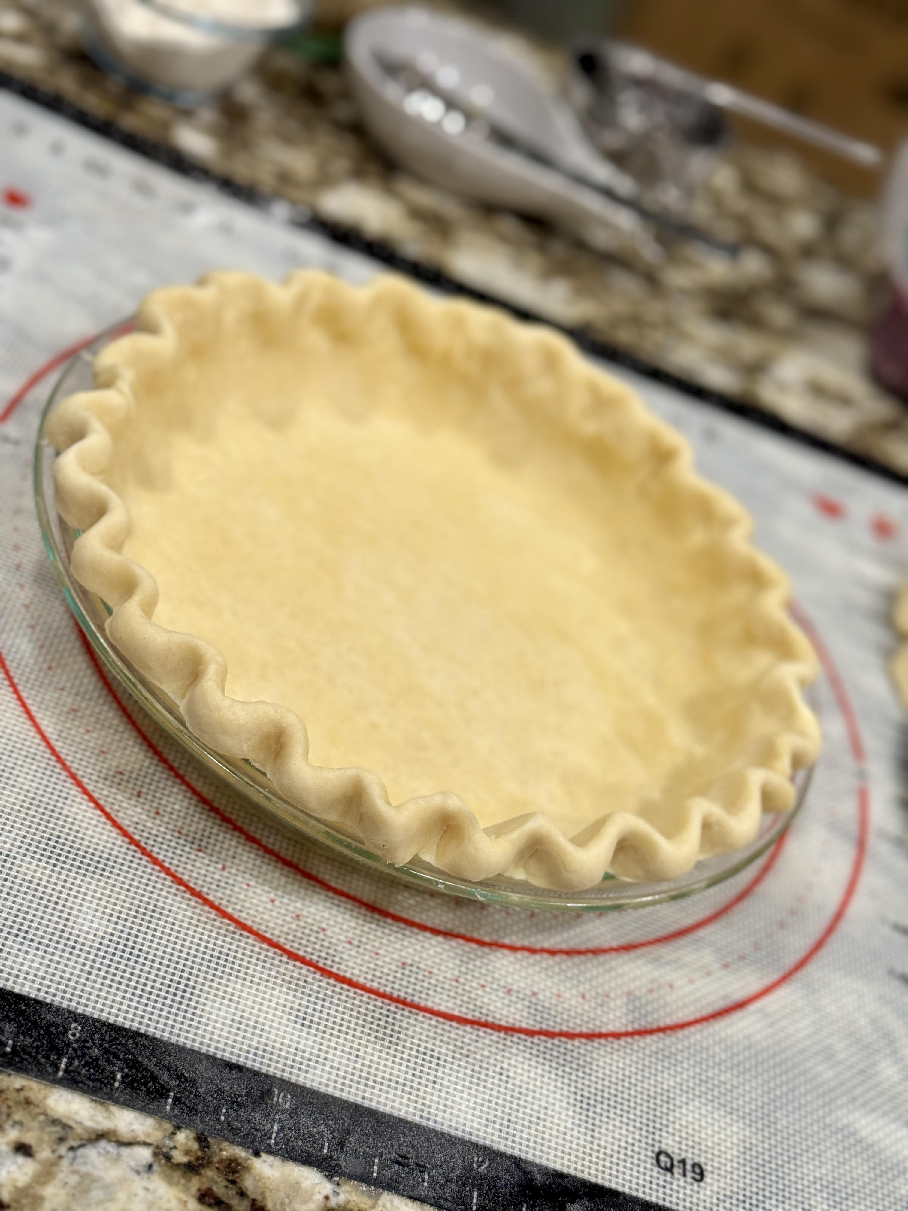 [homemade] The Misses Made From Scratch Pie Dough, Purple Sweet Potato Pie & Fresh Vanilla ...