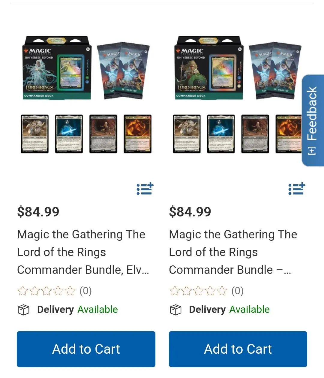 Costco LOTR deluxe commander decks | Scrolller