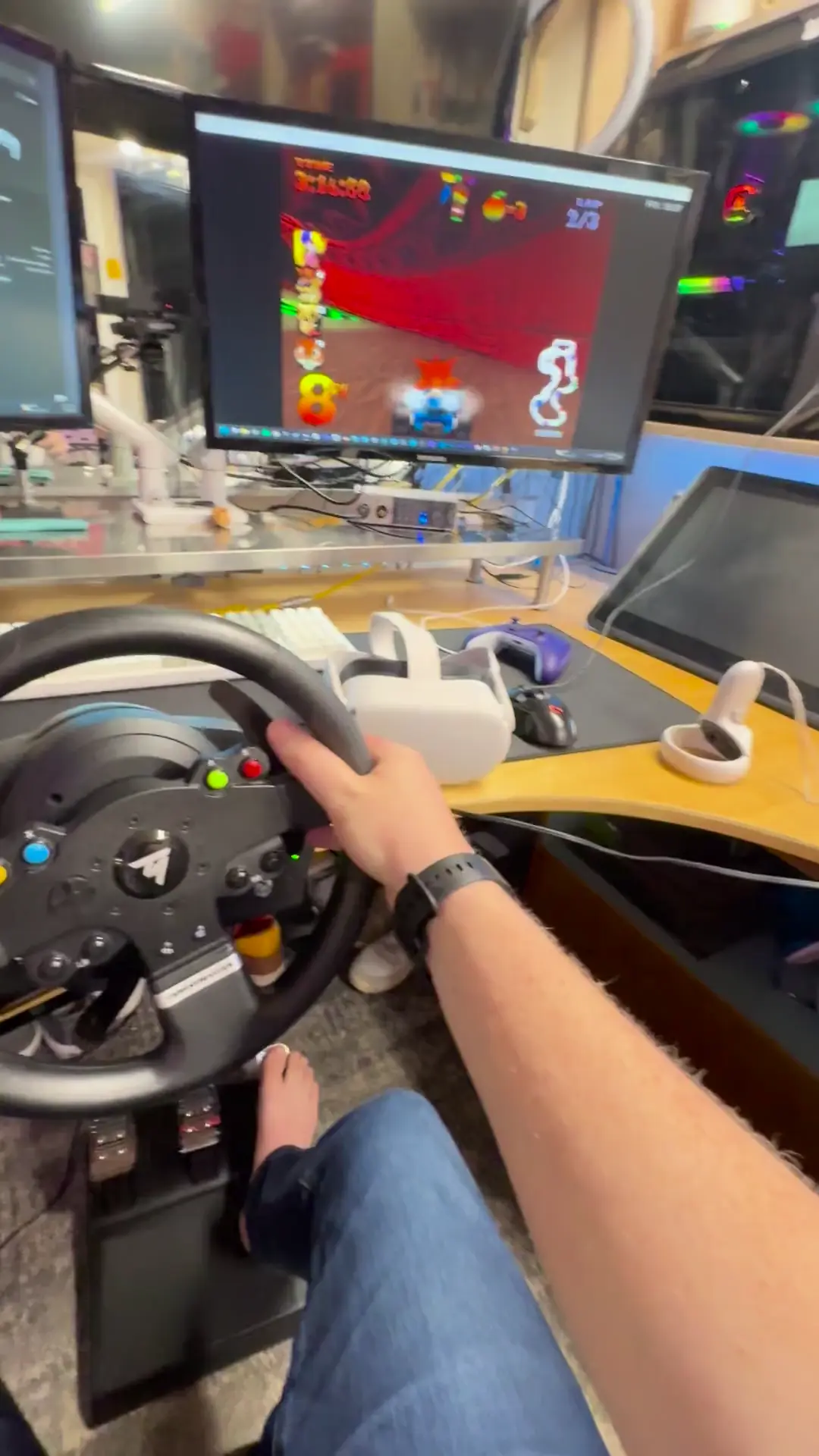 CTR with a racing wheel rules | Scrolller