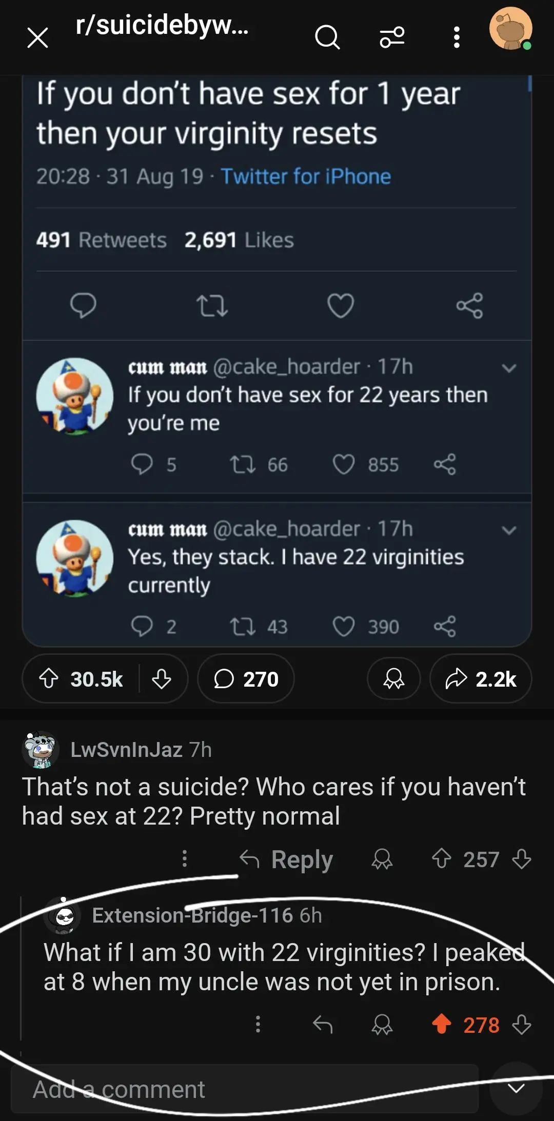 Cursed virginity | Scrolller