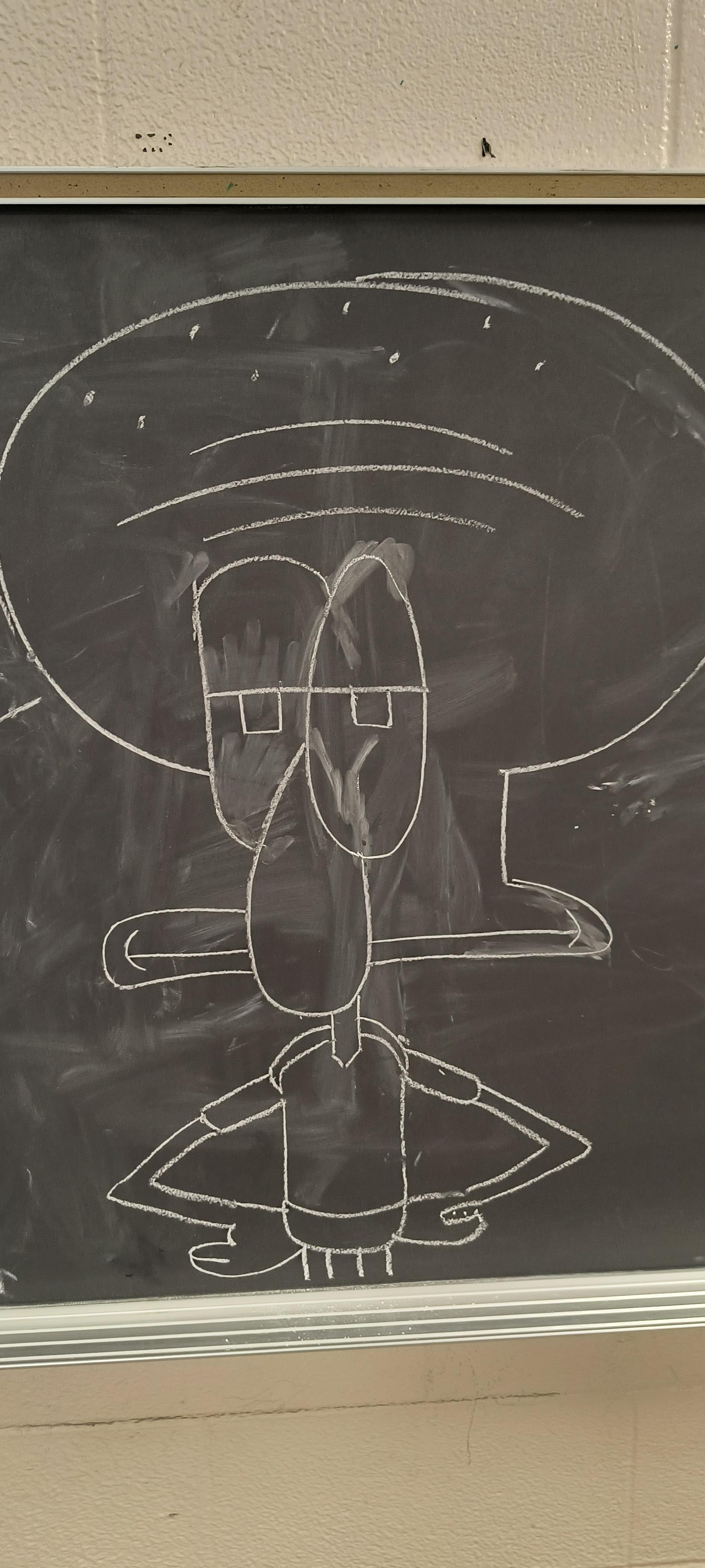 Someone drew Squidward in class | Scrolller