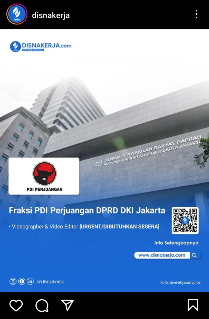 Loker di PDIP, Siapa tau ada yang minat | Scrolller