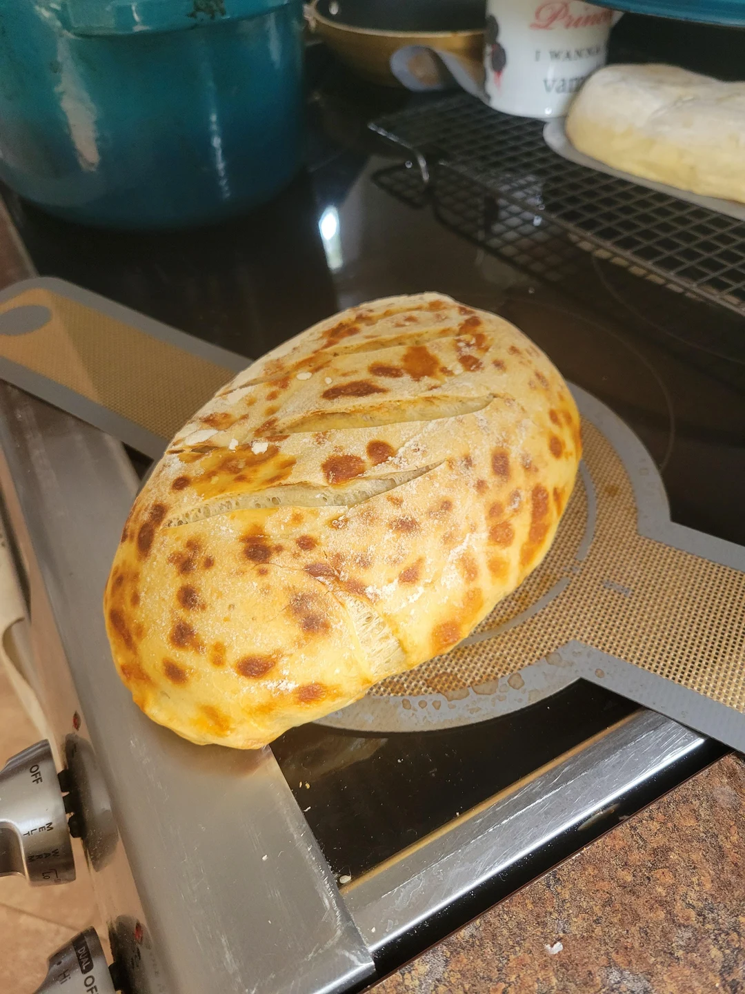 Wtf happened here? Why is the loaf spotty? | Scrolller